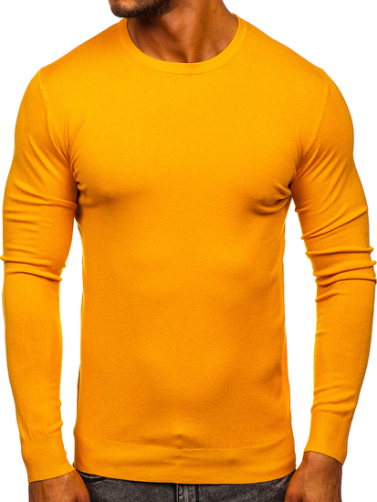 Bolf Herren Basic Pullover Gelb YY01