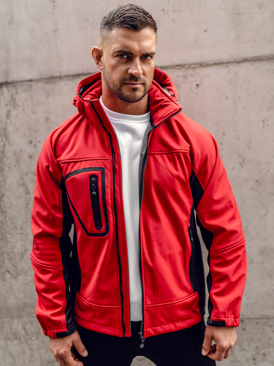 Herren Softshelljacke Rot Bolf T019A - Bolf.de